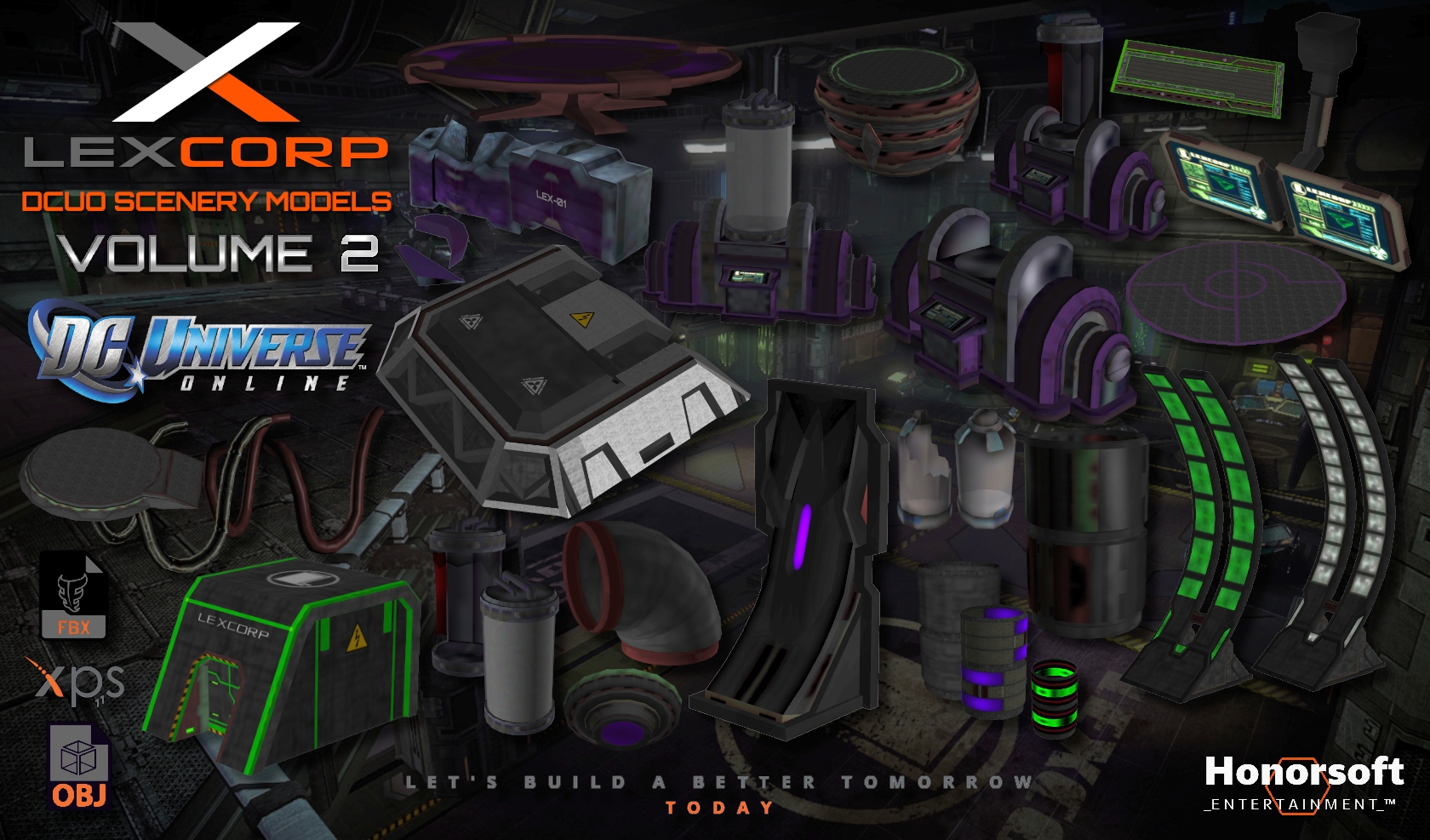 LexCorp DCUO Scenery Pack VOL2 (OBJ FBX XPS) DL by Honorsoft on DeviantArt