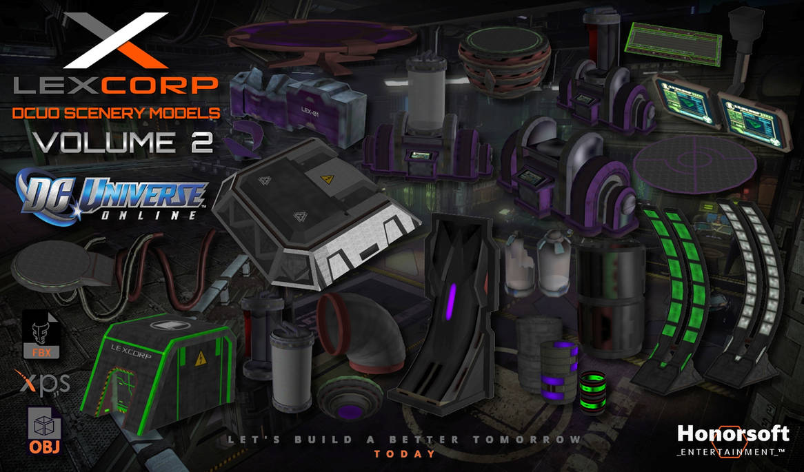 LexCorp DCUO Scenery Pack VOL2 (OBJ FBX XPS) DL by Honorsoft on DeviantArt