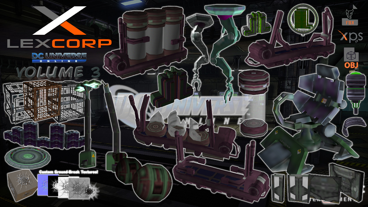 LexCorp DCUO Scenery Pack VOL3 (OBJ FBX XPS) DL by Honorsoft on DeviantArt