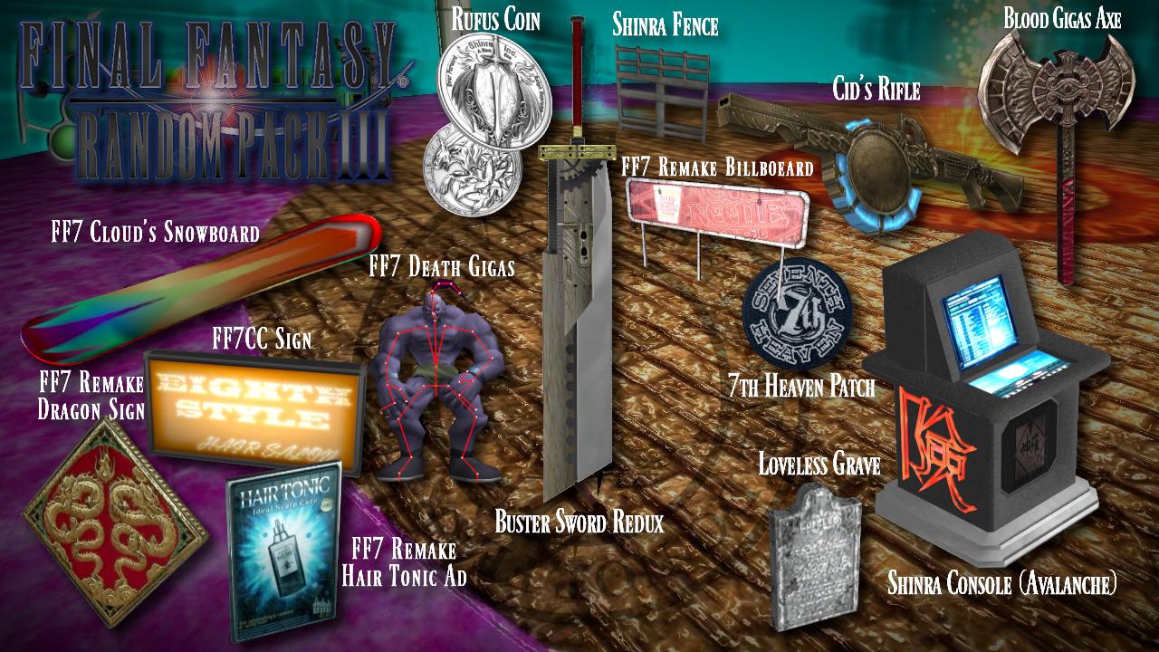 Final Fantasy Random Pack 3 FBX OBJ XPS -DOWNLOAD by Honorsoft on ...