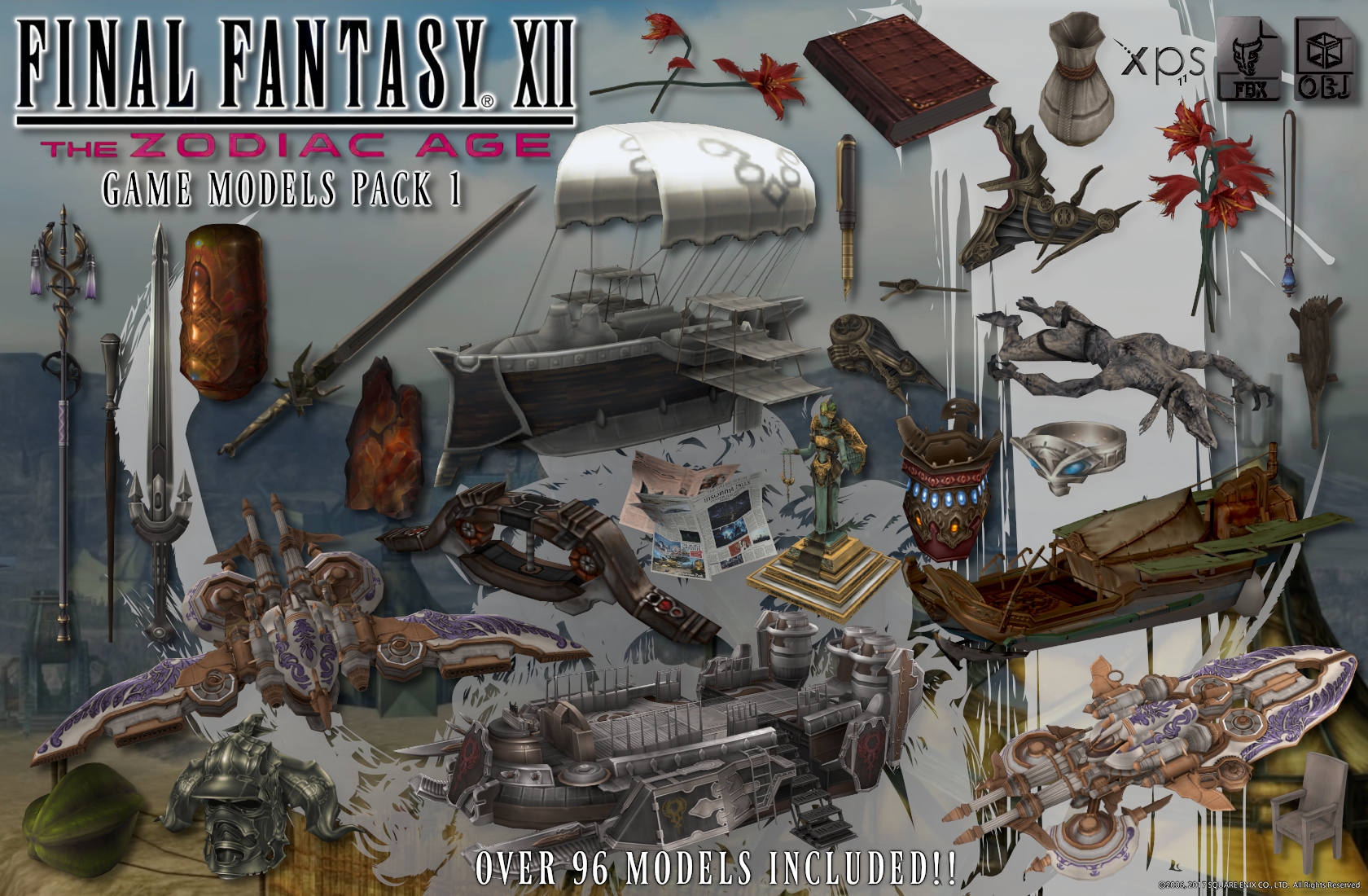 FF12 ZA Game Models Pack 1 FBX XPS OBJ DOWNLOAD by Honorsoft on DeviantArt