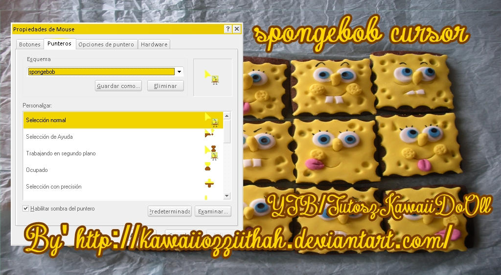 SpongeBoB Cursor by KawaiiozziithaH on DeviantArt