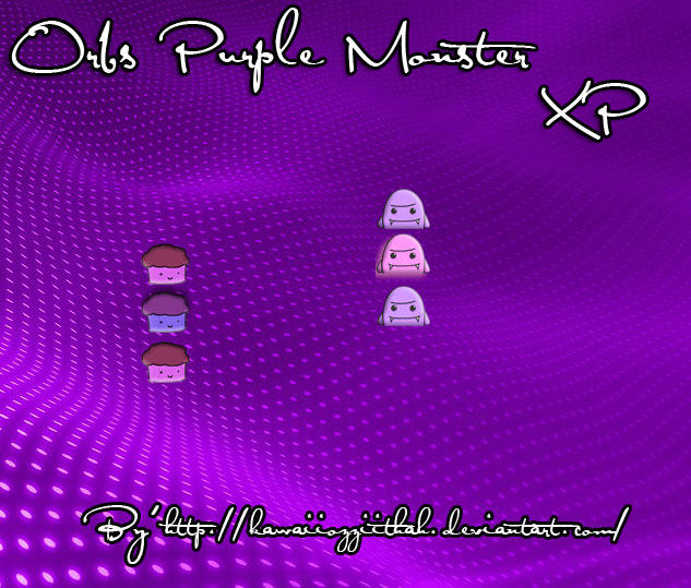Orbs Purple monster by KawaiiozziithaH on DeviantArt