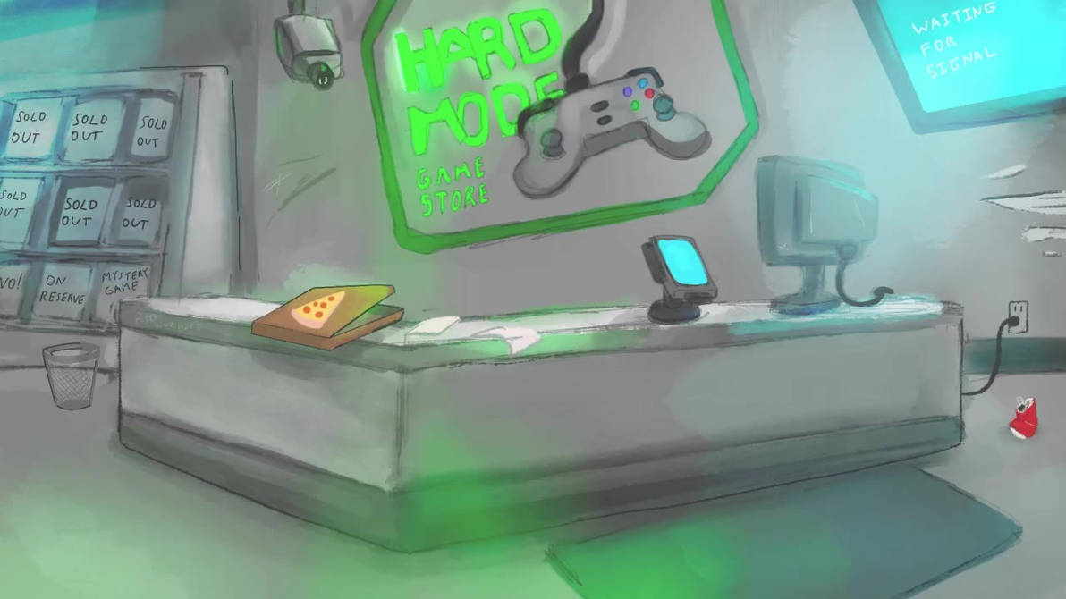 Hard Mode Game Store with Evraen by Ferroth on DeviantArt