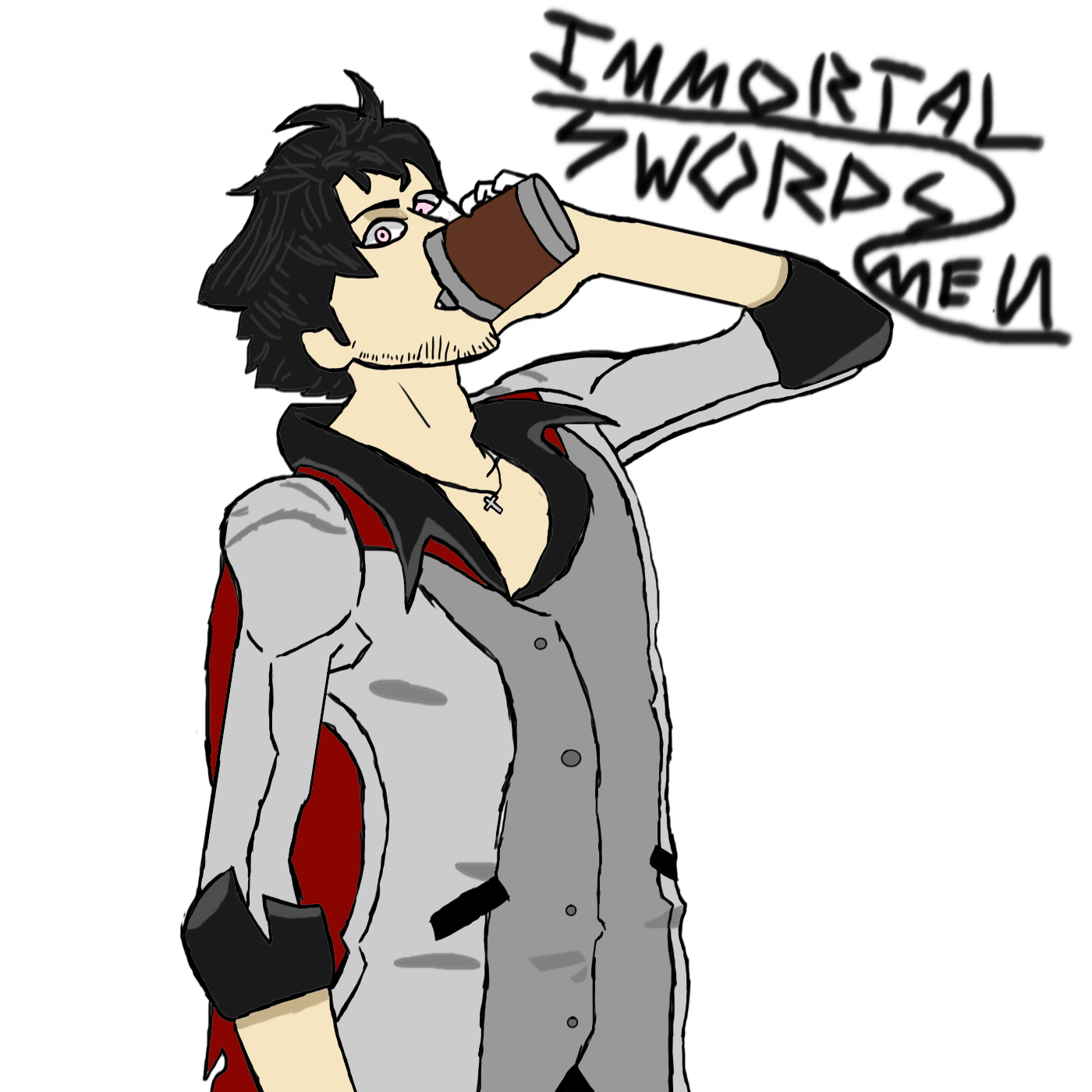 Qrow Bradwen Sketch by immortal-swordsmen on DeviantArt