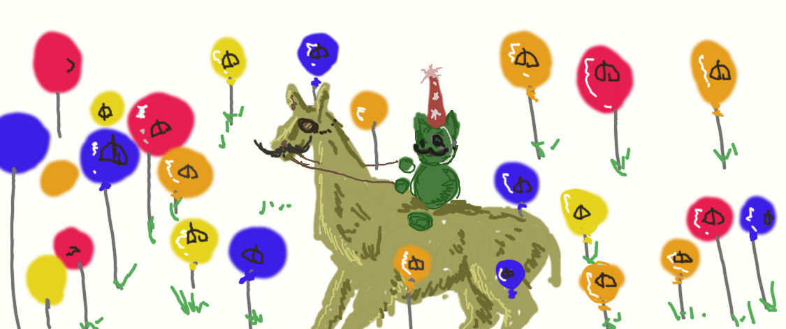 EPIC LLAMA OF BIRTHDAY BALLOONS by doodleplex on DeviantArt