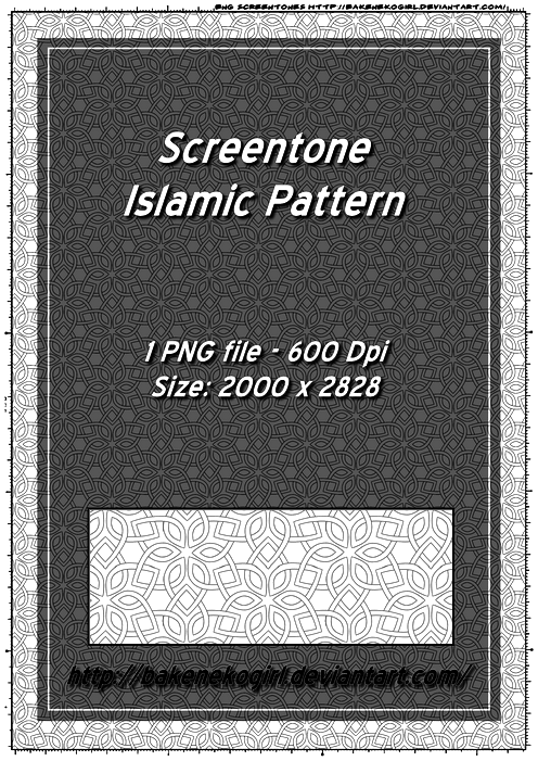 Screentone Islamic Pattern by bakenekogirl on DeviantArt
