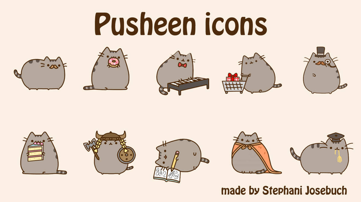 Pusheen icons by Stephani-Josebuch on DeviantArt