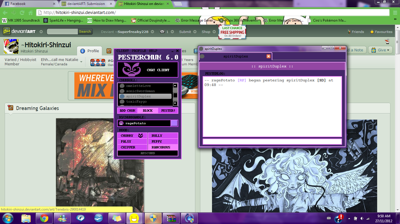 Homestuck Pesterchum