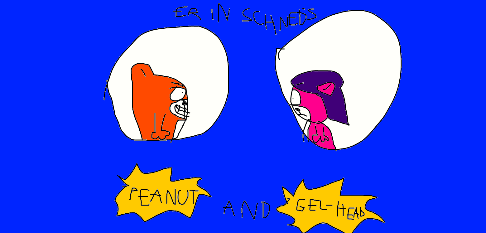 Peanut and Gel-Head by BrysonDoesArt on DeviantArt
