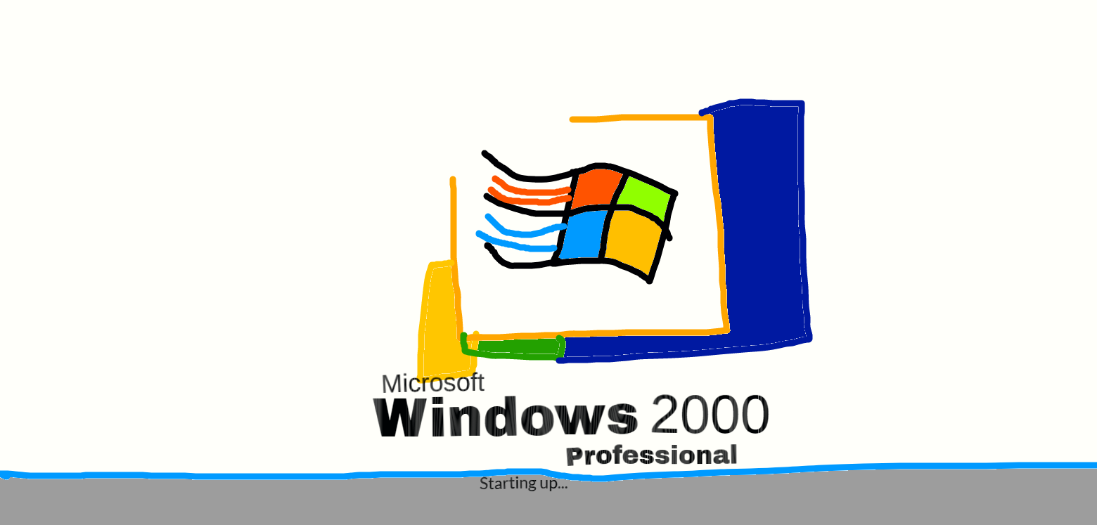 Microsoft Windows 2000 Bootscreen by BrysonDoesArt on DeviantArt