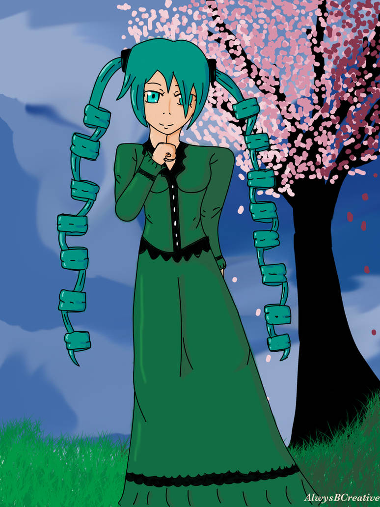 Emerald Princess-Miku Hatsune Fanart by AlwysbCreative on DeviantArt