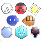 Pokemon Johto Badges by Poly-Math on DeviantArt