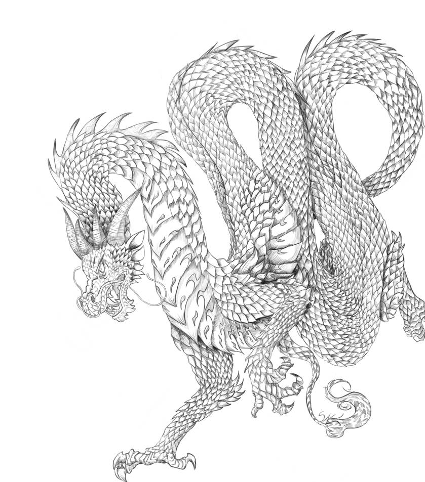 Chinese inspired dragon. by Korura on DeviantArt