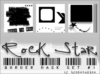 Rock Star Border Mask Set 1 by iconstudios on DeviantArt
