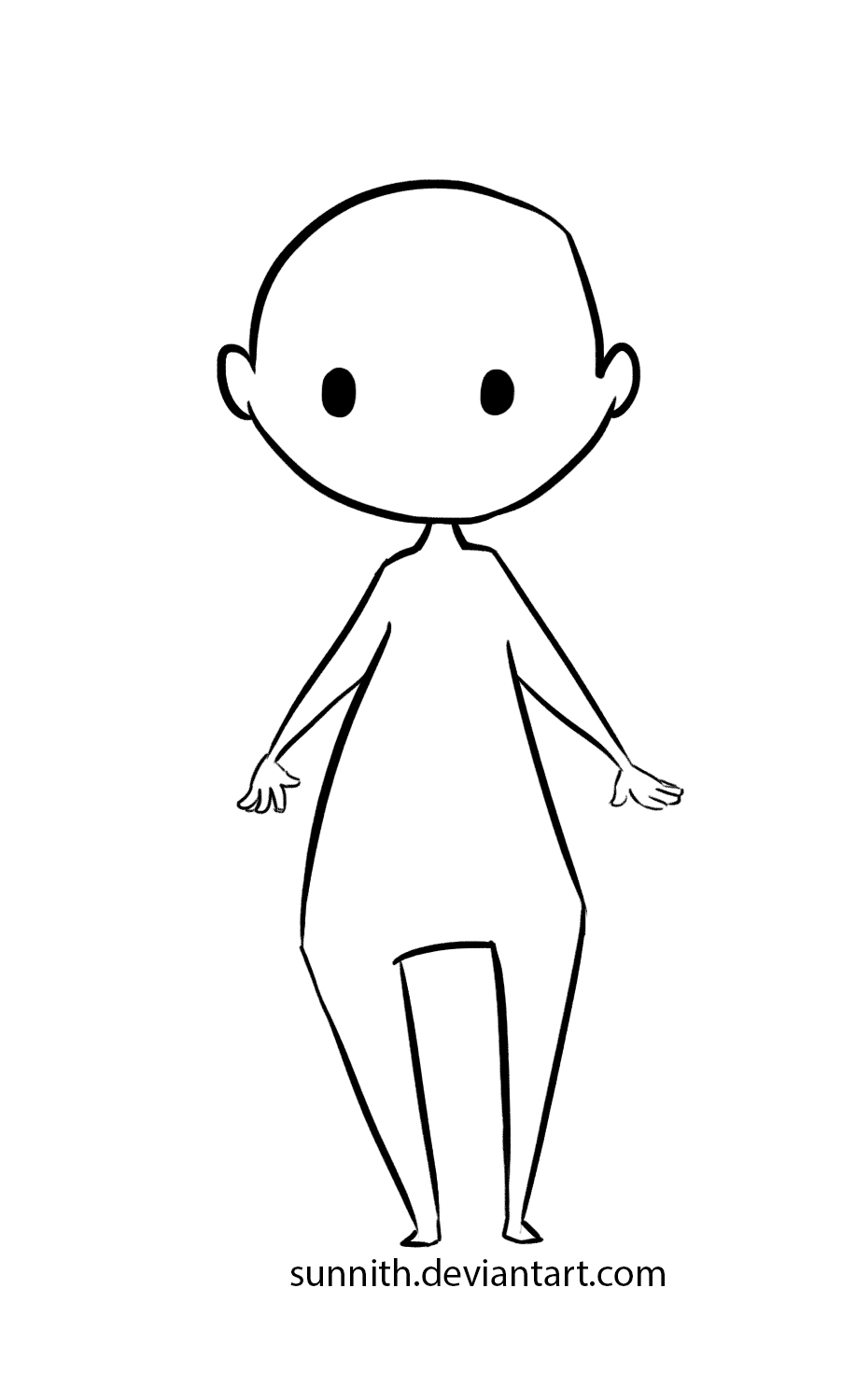 Free Adoptables Lineart - Human by Sunnith on DeviantArt