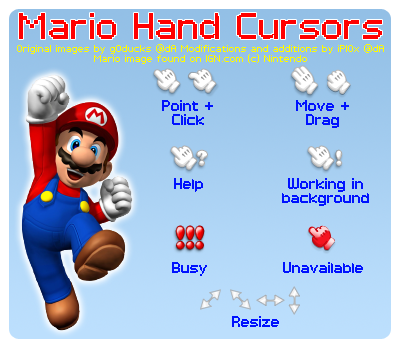 Mario Hand Cursor by iPl0x on DeviantArt