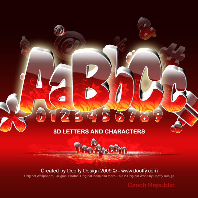 3D Letters and Characters by Dooffy-Design on DeviantArt