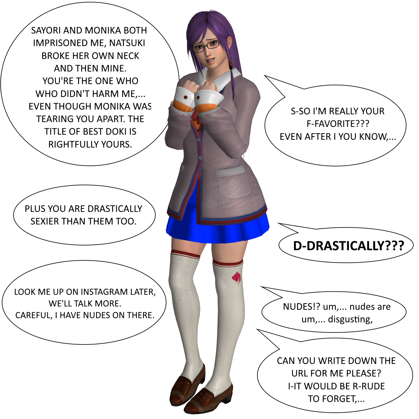 0207 Kokoro As Yuri Pose + Pallet Pack by PwN3Rship on DeviantArt