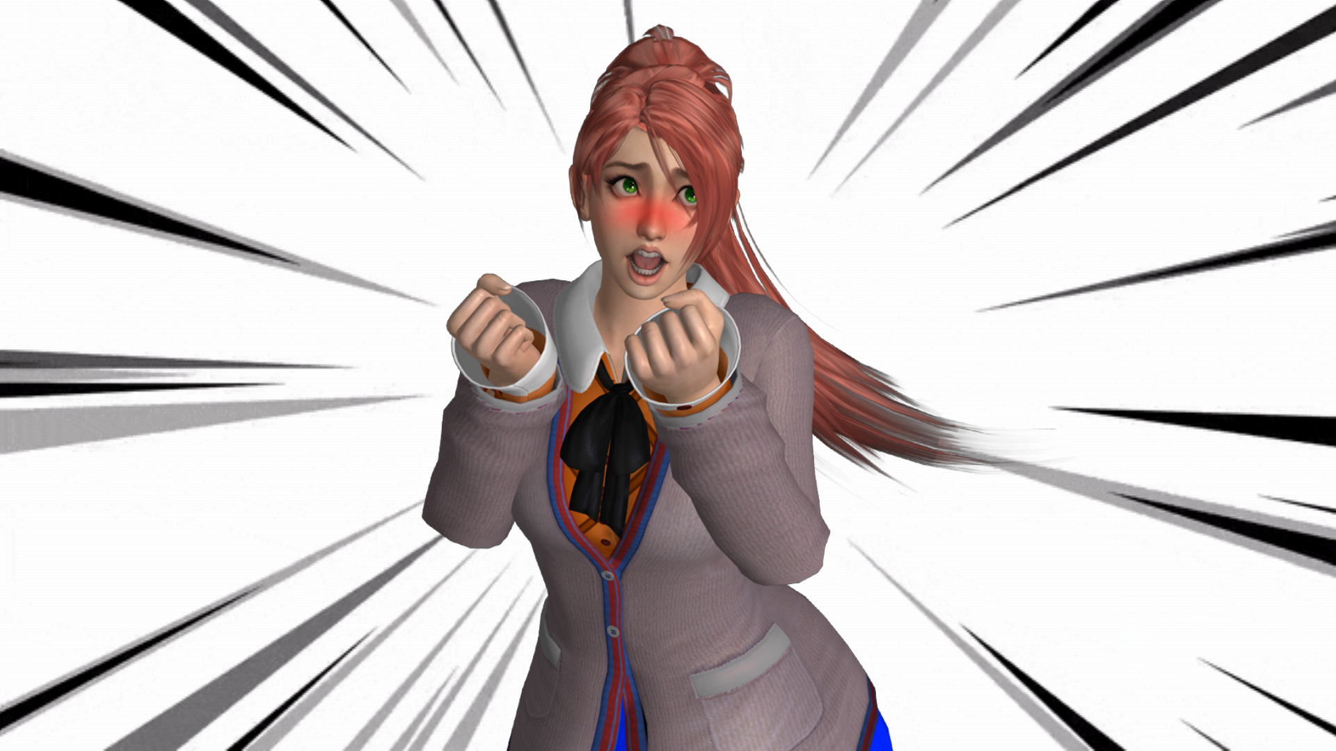you say run Monika is just another villain WIP by PwN3Rship on DeviantArt