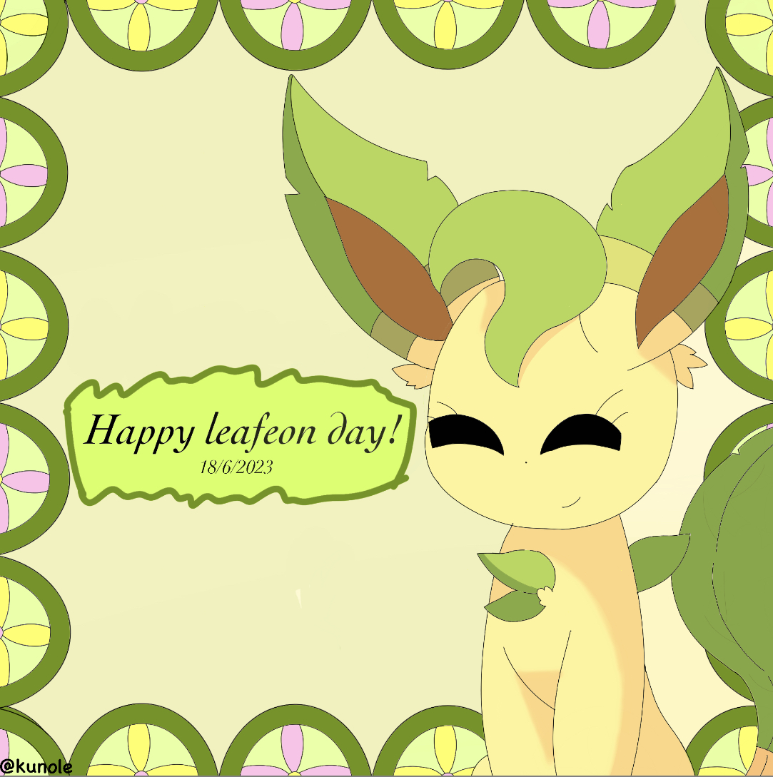 Leafeon day 2023 by kunole on DeviantArt