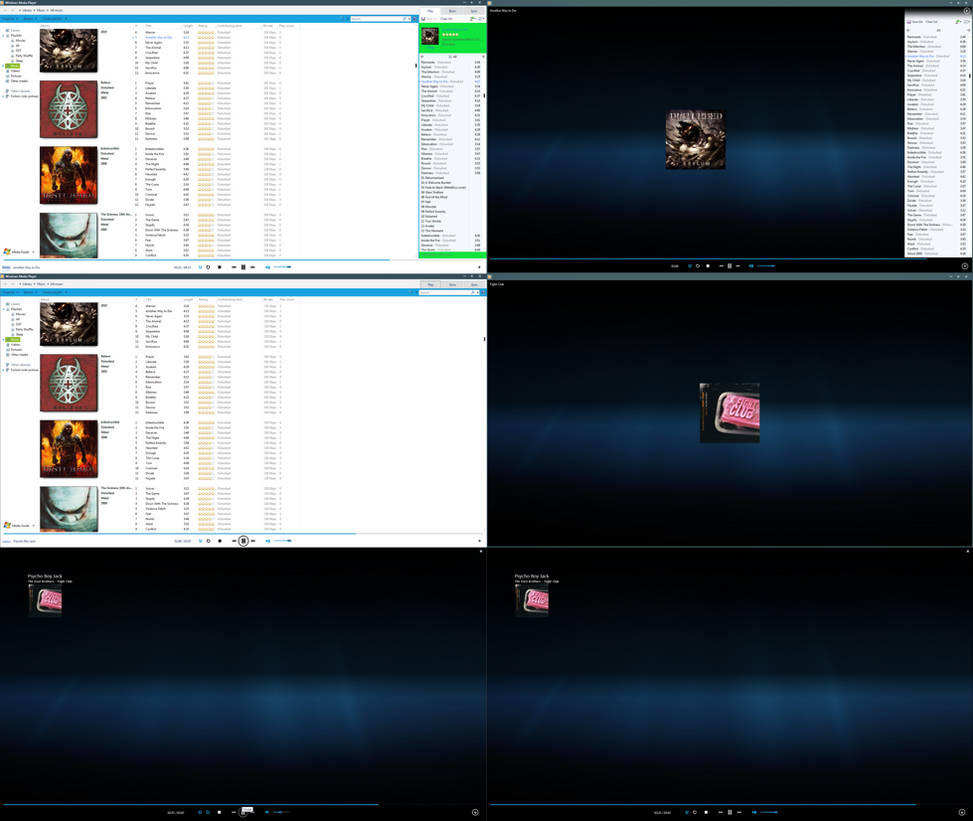 WMP Simple Blue Theme by TriggerSpasm on DeviantArt