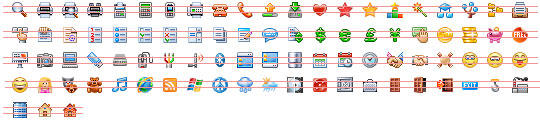 16x16 Pixel Toolbar Icons by yourmailkept on DeviantArt