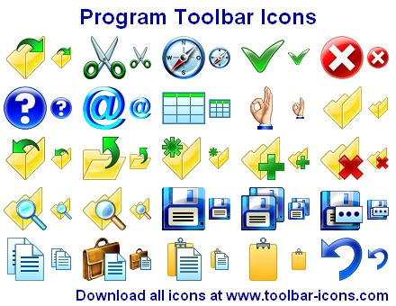 Programm Toolbar Icons by yourmailkept on DeviantArt