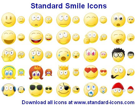 Standard Smile Ikons by yourmailkept on DeviantArt