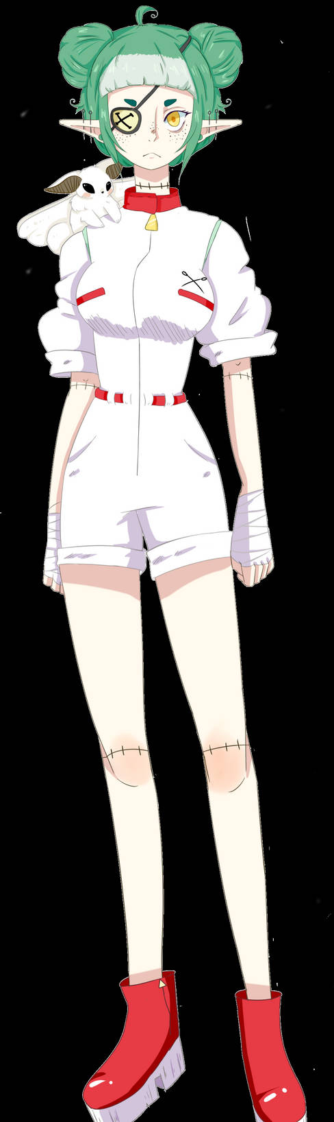 Needle full body by ratbones-n-catacombs on DeviantArt