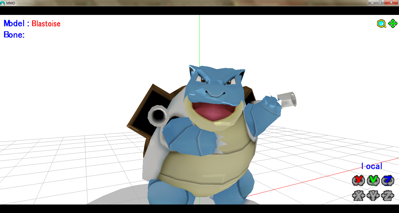 Blastoise rigged by ChrisTheDragoon on DeviantArt