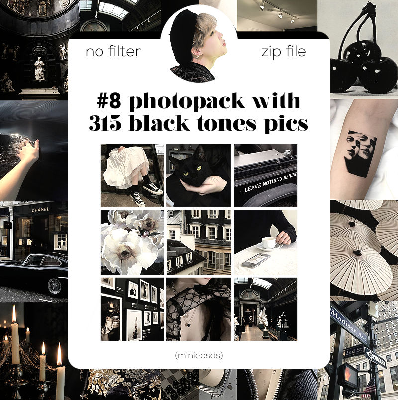 #8 black photopack (by miniepsds) by miniepsds on DeviantArt