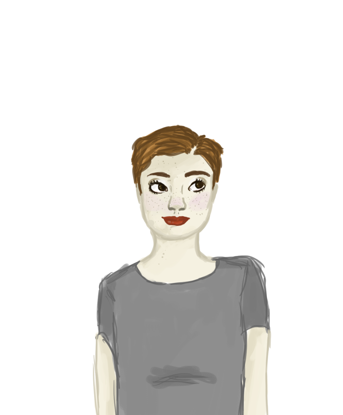 pixie cut sketch by sophiebaconbits on DeviantArt