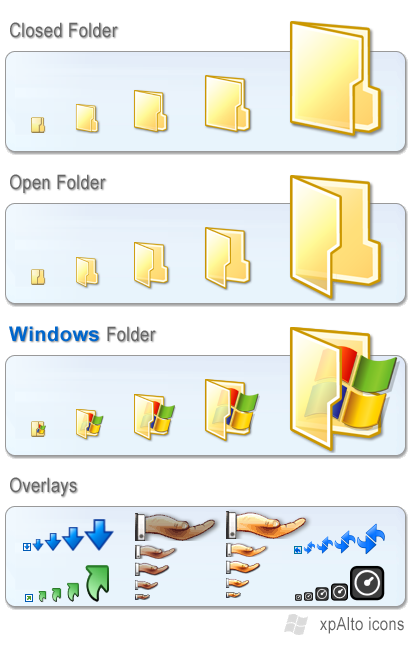 xpAlto Std Folders + Overlays by graywz on DeviantArt