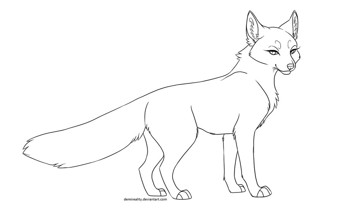Free Swiftfox Lineart (png+paint update) by DemiReality on DeviantArt