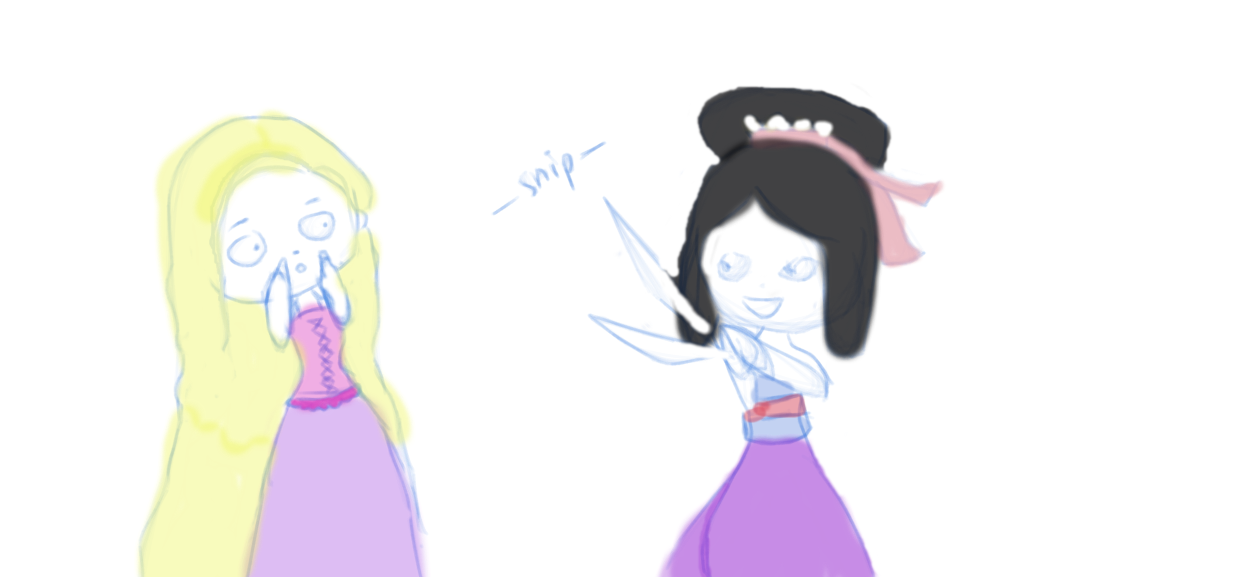 Run, Rapunzel! by Silverlypurpleness on DeviantArt