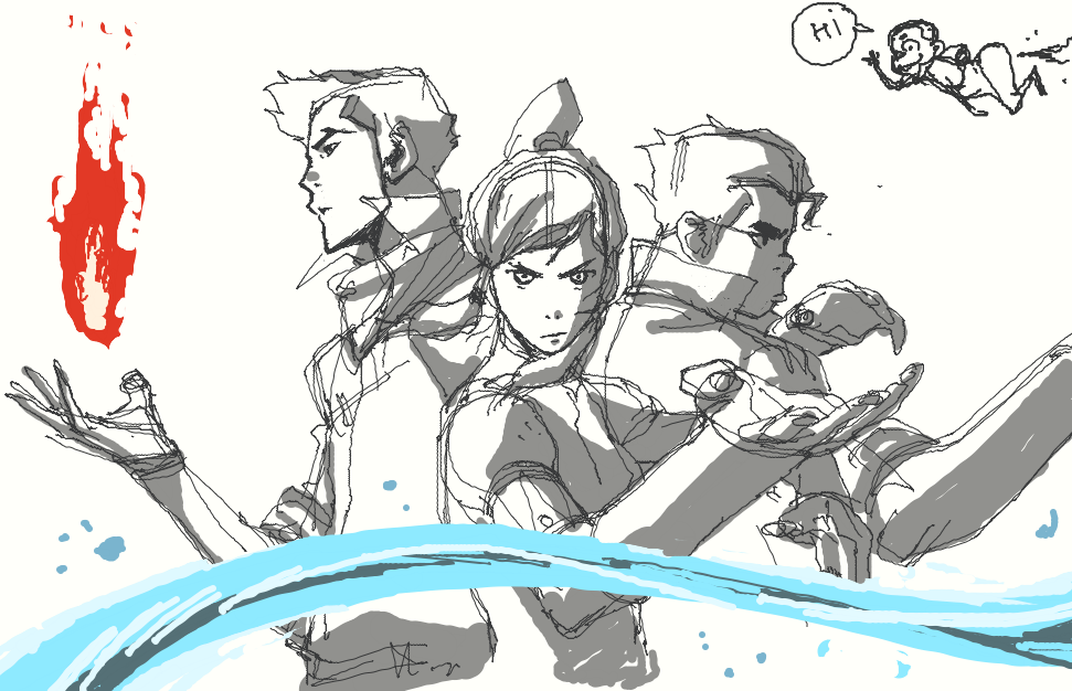 just korra doodle... by blacksataguni on DeviantArt