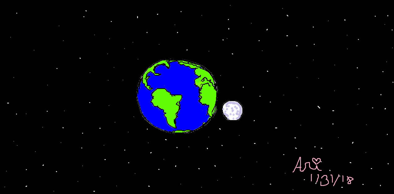 Moon rotating around the Earth gif by LightningSweetharta on DeviantArt