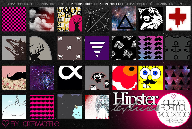 HipsterTextures by lambwaffle on DeviantArt
