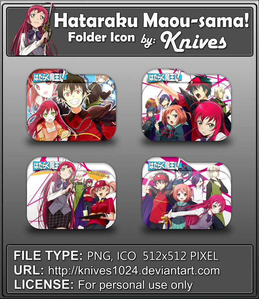 Hataraku Maou-sama! Anime Folder Icons by Kniv by knives1024 on DeviantArt