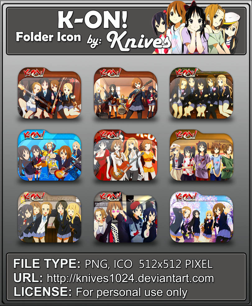 K-On! Anime Folder Icon by Knives by knives1024 on DeviantArt