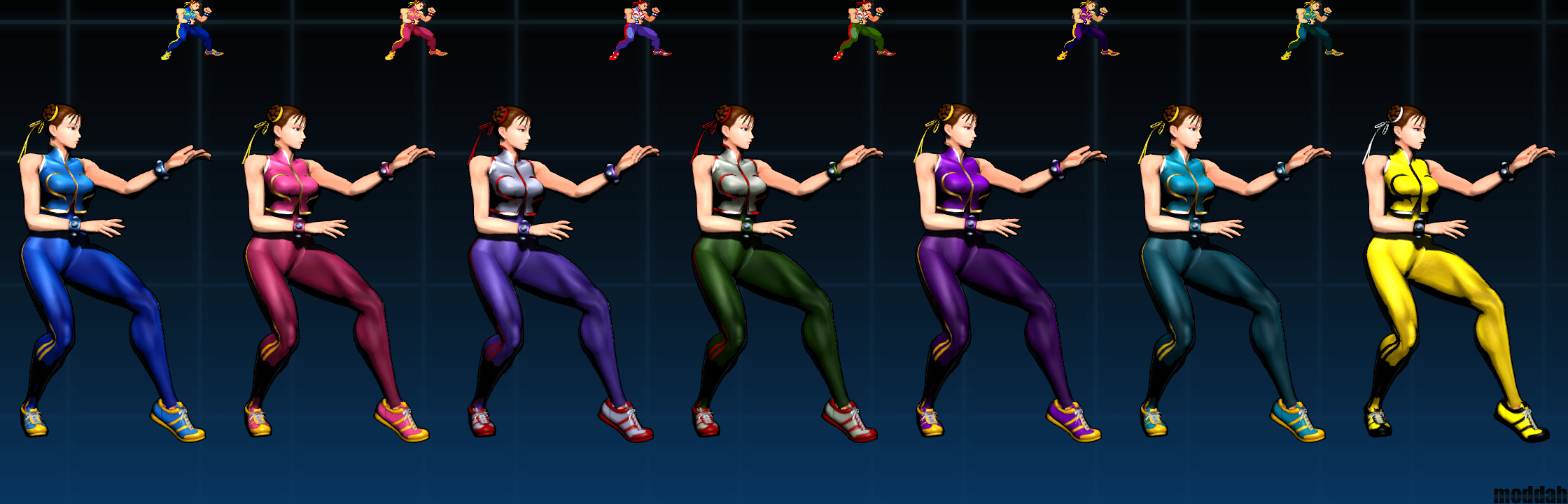 UMVC3 Chunli Alpha Costume Swap with Colors by moddah on DeviantArt