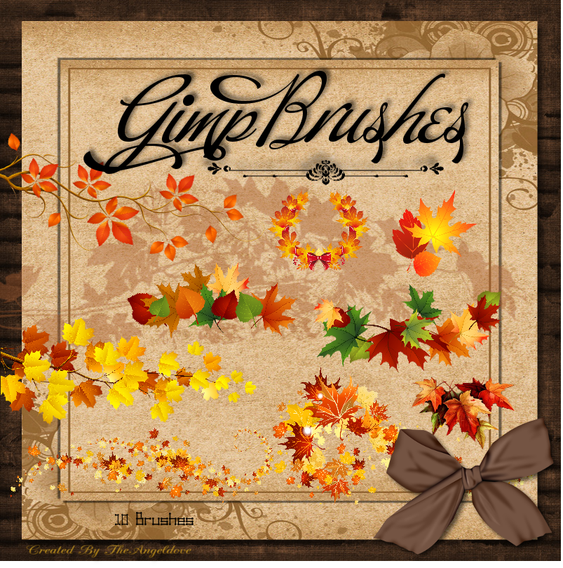 GIMP Brushes | Leaf Brushes by TheAngeldove on DeviantArt