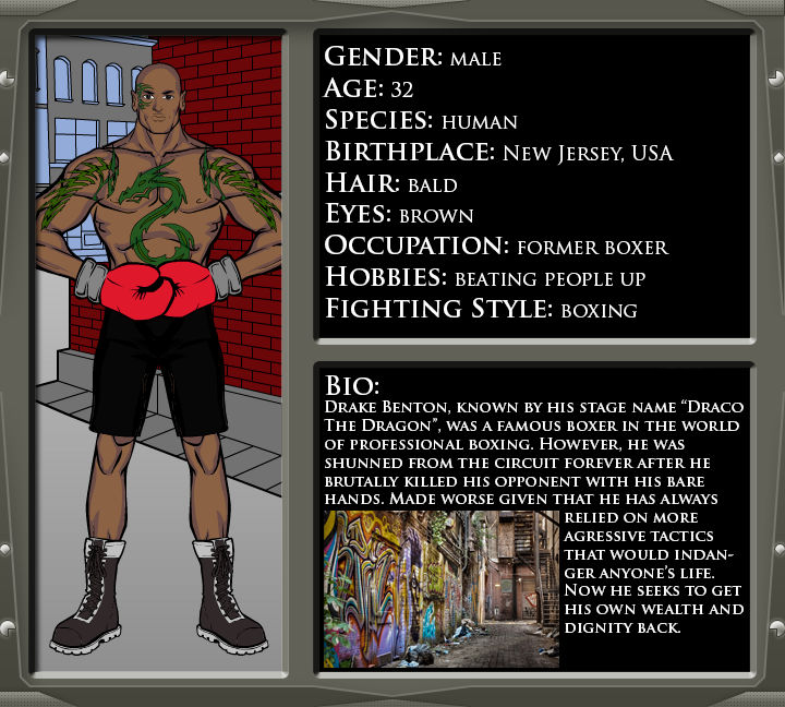Brutal Fists: Draco the Dragon by genesis-spiral on DeviantArt