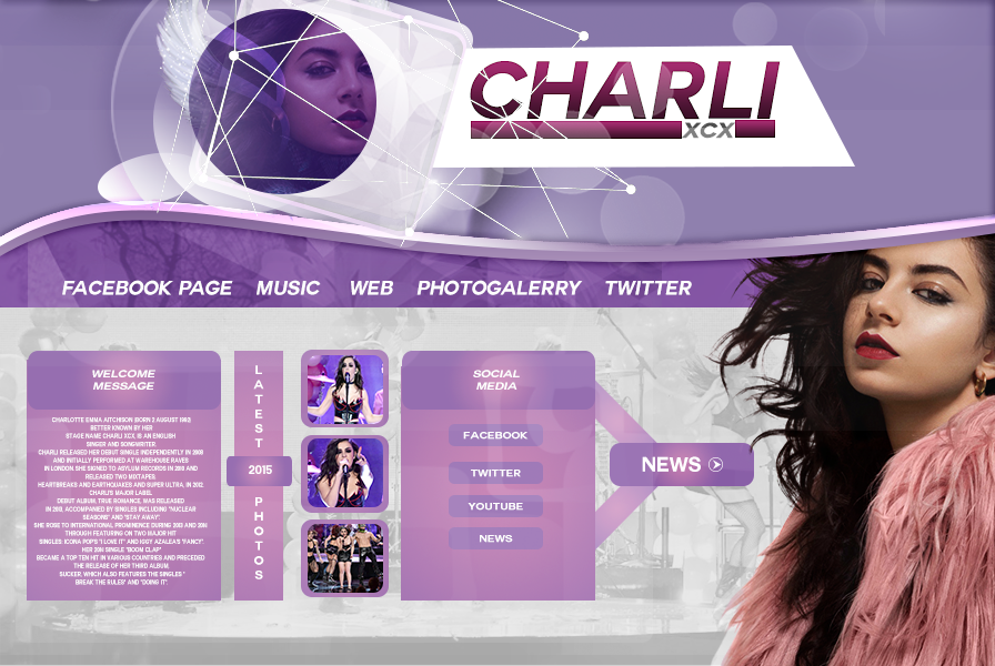 Charli XCX +++ |PSD FILE AVAILABLE| by allleee on DeviantArt