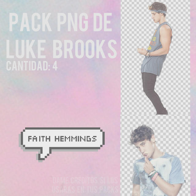 Pack 4 Pngs de Luke Brooks By Faith Hemmings [RAR] by FaithHemmings on ...