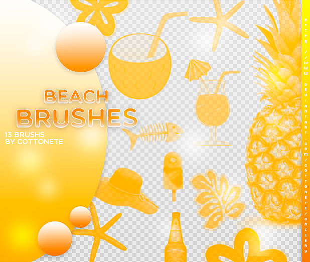 Brushes #2 / BEACH by Cottonete on DeviantArt