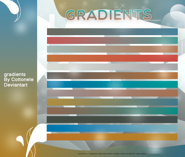 GRADIENTS // 12 by Cottonete on DeviantArt