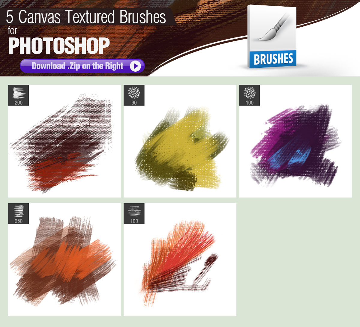 5 Canvas Textured Photoshop Brushes By Pixelstains On DeviantArt