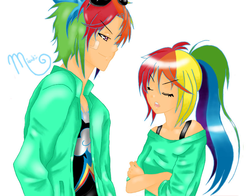 Rainbow Blitz and Rainbow Dash by MisukiCookie on DeviantArt